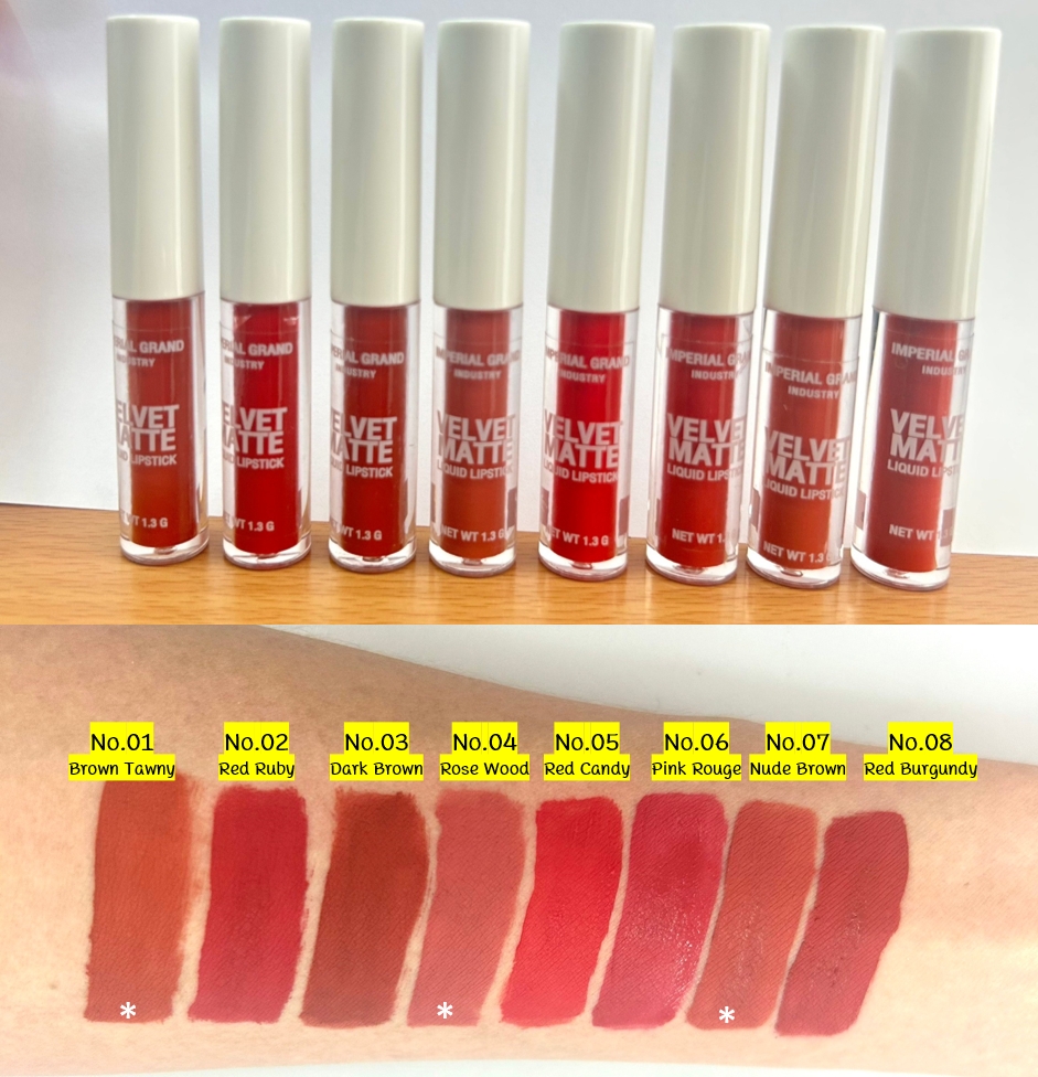 VELVET MATTE LIQUID LIPSTICK - บริษัท อิมพีเรียล แกรนด์ อินดัสตรี จํากัด